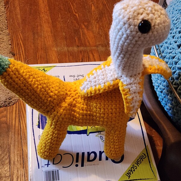 Bananasaurus Dinosaur NO SEW Crochet Pattern - Etsy