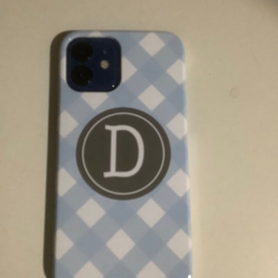 Monogrammed iPhone Case,gingham Monogram, Custom Colors, for the iPhone ...