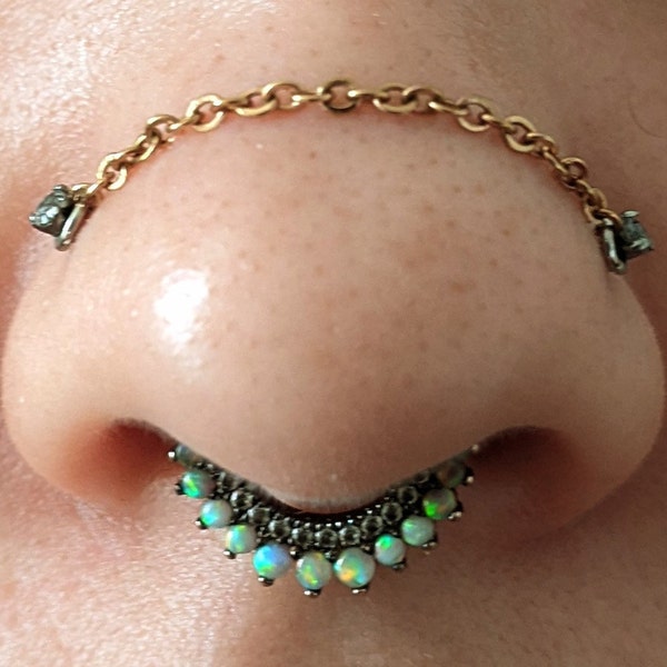 SPECIAL!!! - BOGO - Nose Chain for Nose Studs - Buy1+get1 - Nose ...