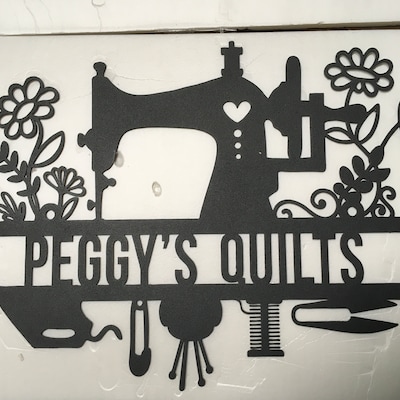 Custom Sewing Metal Sign,sewing Room Sign Decor,floral Sewing Metal ...