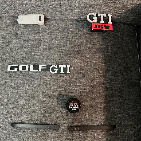 VW Golf MK1 Rabbit GTI Rear Badge Emblem Sign Logo - Etsy