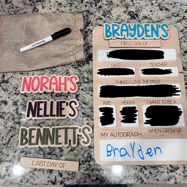 Personalized Elf Accessory, Dry Erase Reusable Elf Prop, Christmas ...