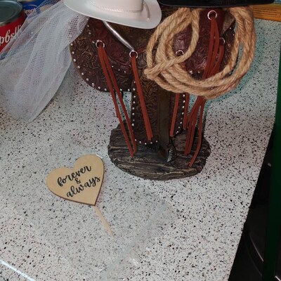 Saddle Cake Topper-grooms Cake Topper-horse Saddle-rustic-birthday Cake ...