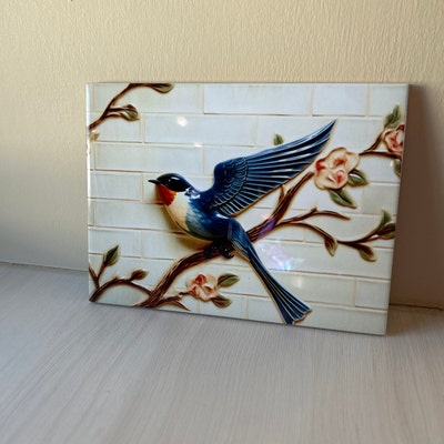 Meadow Landscape Ceramic Tile or Mural. - Etsy