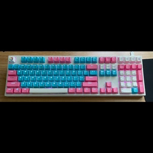 Build Your Own Dual-tone Color 104 PBT Backlit Custom Keycap Set Fits ...