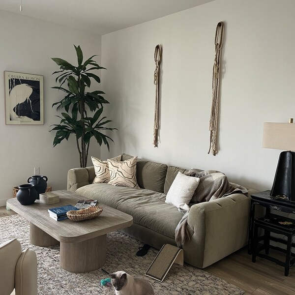 Wood Chain Decor// Macrame Wall Hanging// Fiber Art// Wall Decoration ...