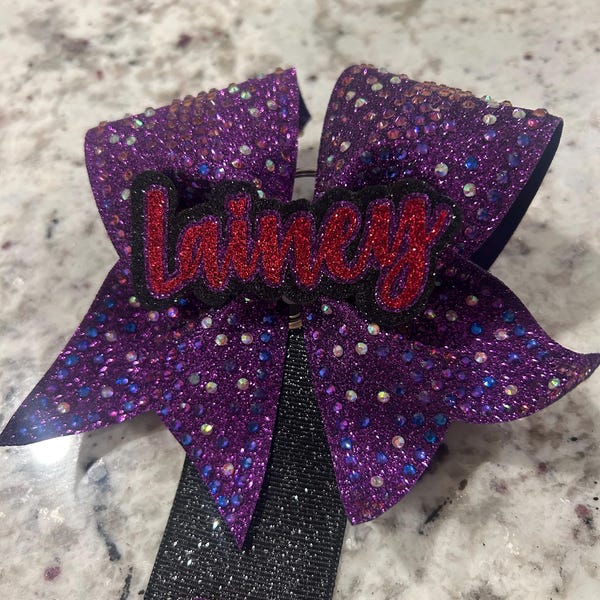 Royal Blue Rhinestone Mini Cheer Bow Keychain - Etsy