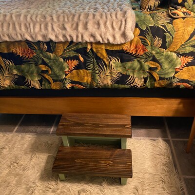 Large Step Stool Adult Size Stool Wooden Step Stool Farmhouse Stool ...