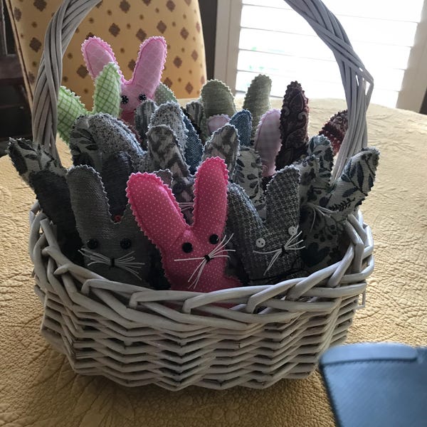 Fabric Rabbits PDF SEWING PATTERN, Digital Download, How to Make ...