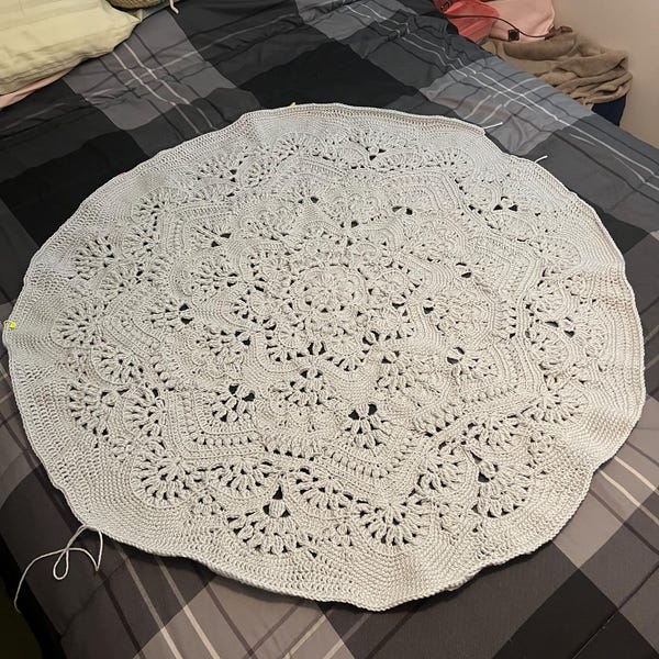 Crochet Blanket Pattern Pdf File BLOOMING HOPE Blanket Pattern Photo Tutorial Girl Vintage Vibe ...