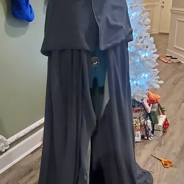 Floor Length Wizardly Hooded Cloak With Two Layers TORA - PDF Sewing ...