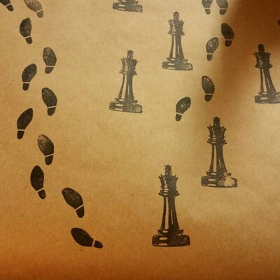 King Chess Piece Rubber Stamp - Etsy
