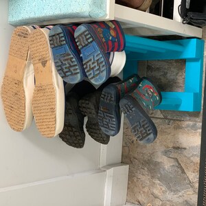 Wellington Boot Stand Wooden Wellie Rack Welly Storage 4 Pairs Ideal ...