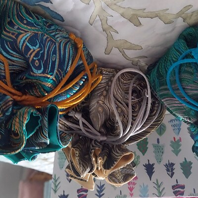 Geometric Woven Ribbon Card Holder Women's Credit Card - Etsy