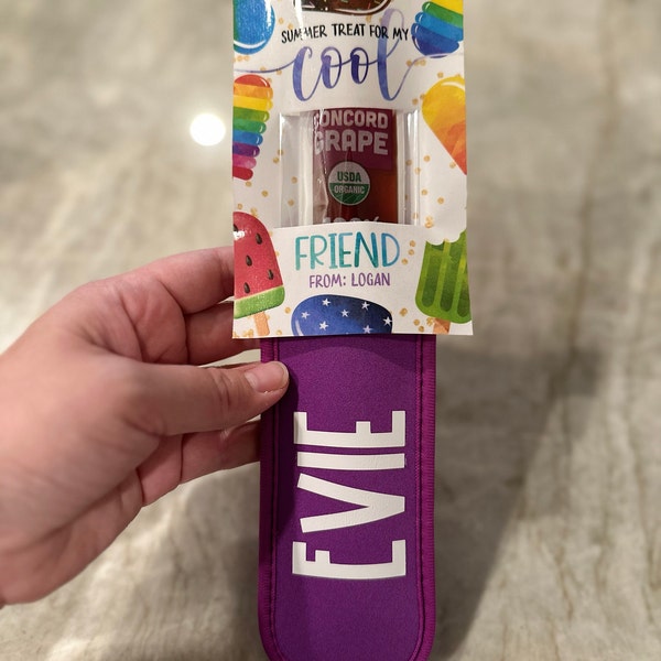 EDITABLE Popsicle Gift Tag. End of School Year Summer Freeze Pop Holder ...