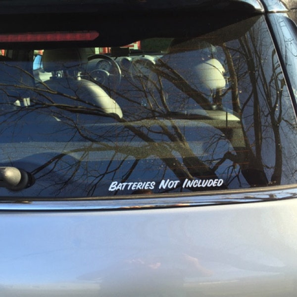 Batteries Not Included Decal - Etsy