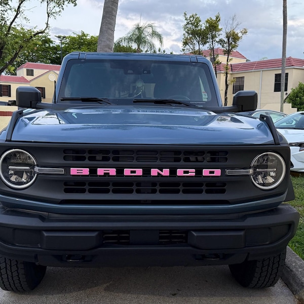 2021-2025 Ford Bronco Grille Letters - Vinyl Decals Graphics Stickers ...