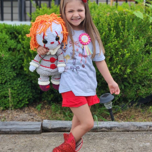 Chucky Crochet Horror Doll, Handmade Plushie - Etsy