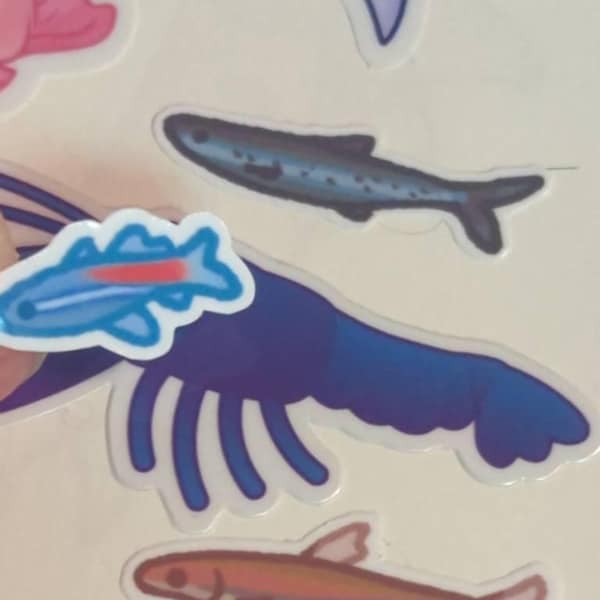 Tiny Fish Stickers!! - Etsy
