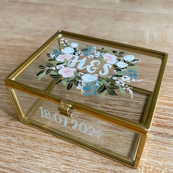 Hand-painted Made to Order Bespoke Personalised Floral Jewellery ...