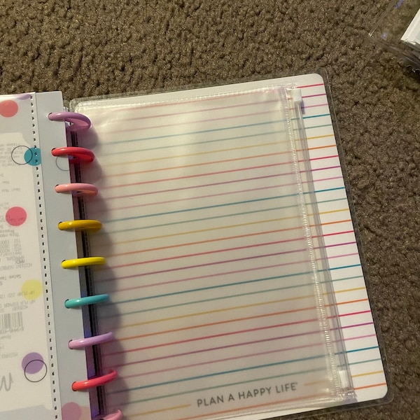Happy Planner Pouch: Classic PVC Zipper Pocket - Etsy