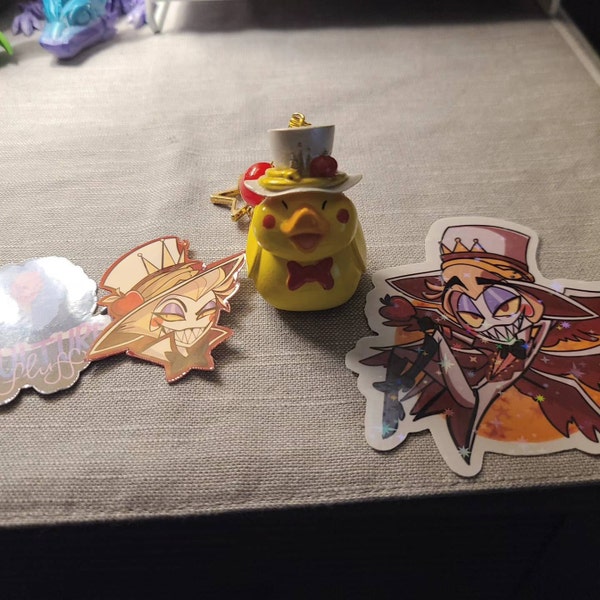 Lucifer Duck Keychain | Hazbin Hotel | Made to Order - Etsy