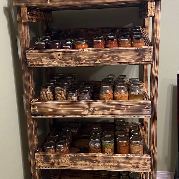 2 X 4 Canning Jar Cabinet Plans (plans Only) - Store & Display Your ...