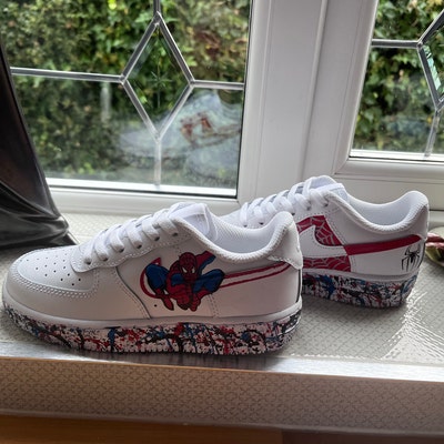 Sesame Street Elmo Cookie Monster Inspired Air Force 1 Trainers ...