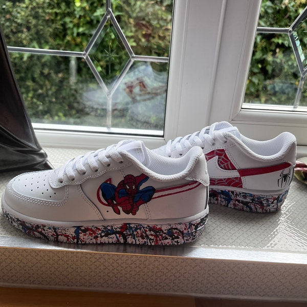 Sesame Street Elmo Cookie Monster Inspired Air Force 1 Trainers ...