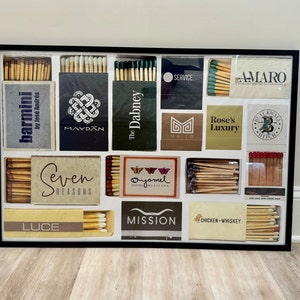 Custom Designed Matchbook Poster Print Digital Download vertical - Etsy