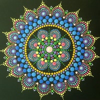 Dotting Pattern 2 Radiant Mandala Dotting Pattern PDF Digital Download ...