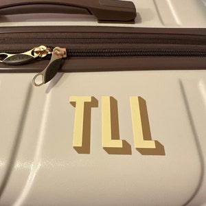 Luggage Sticker, Double Layer Vinyl Monogram Decal Sticker, Monogram ...