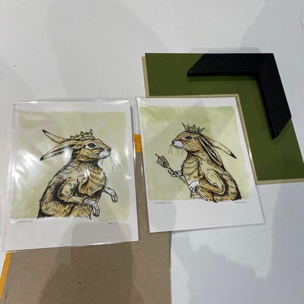 Royal Hares (SPECIAL Set of 2 8 X10 Prints) - Etsy