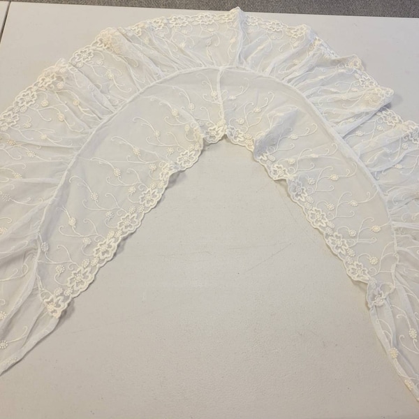 Net Lace Cap-18th Century Reproduction-white or Ivory-scallop Edge ...
