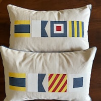 Custom Nautical Flag Pillow - Etsy Canada
