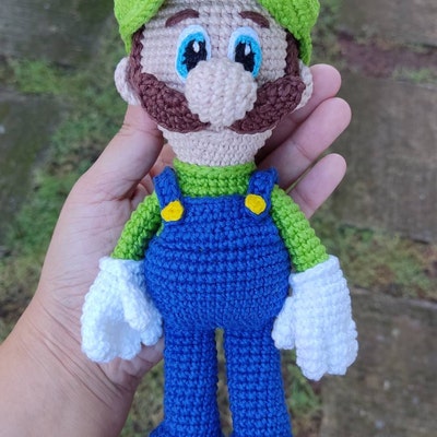 Crochet Pattern Bro Super Plumber PDF Easy Amigurumi Baby Toy Fine or ...