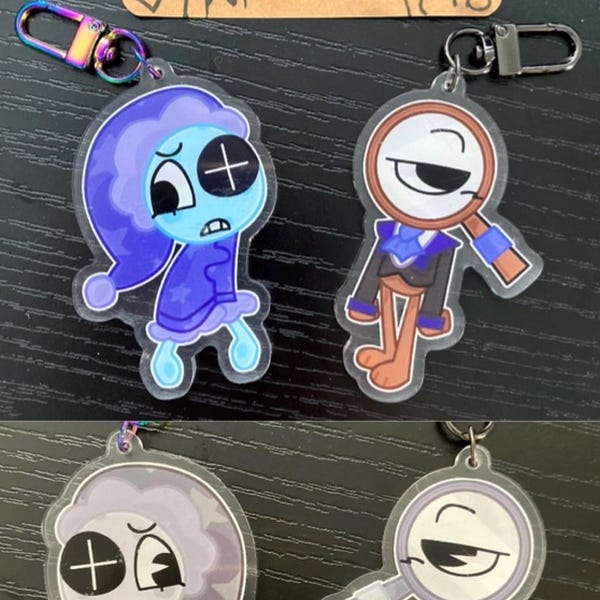 Teardrop BFDI Acrylic Keychain - Etsy