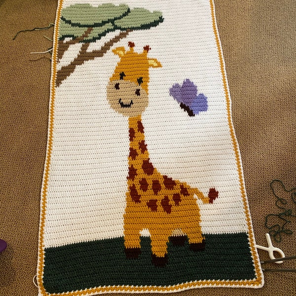 Two-tone Foxy Crochet Graphghan PATTERN ONLY - Etsy