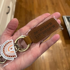 Customized Keychain,personalized Leather Keychain,custom Leather ...