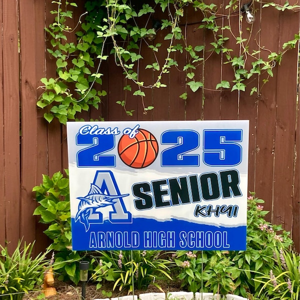 Printed Sports Yard Sign | Personalized Team and Individual Banners ...