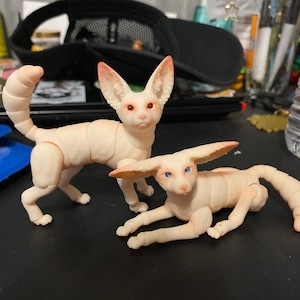 Small Fox Pet BJD Pet Animal for 1/12 1/8 1/6 1/4 1/3 Bjddoll & Blythe ...