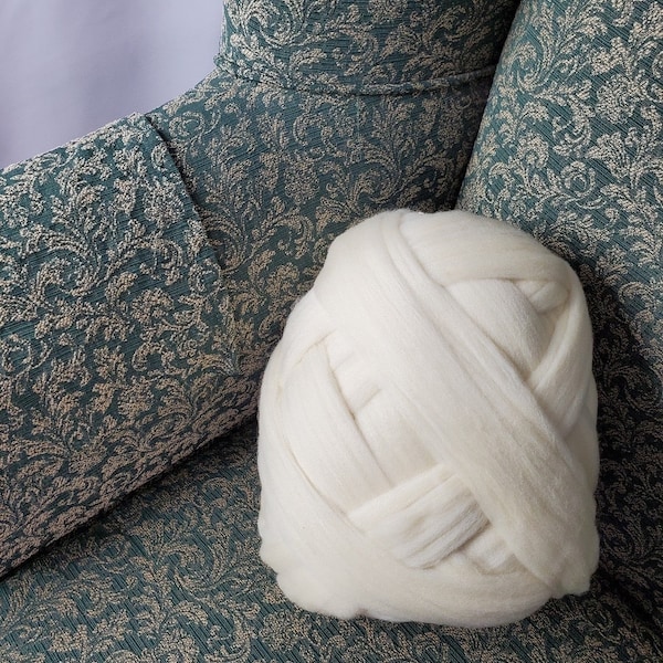 Super Bulky Yarn 100% Wool. Great for Chunky Knits, Arm Knitting ...
