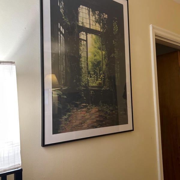 Dark Academia Nature Oil Painting Wall Art Print, Dark Academia Wall ...