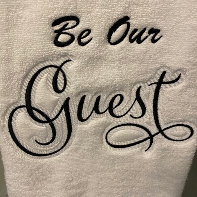 Guest Towel Design Embroidery Design. Guest Towel Embroidery Fancy ...