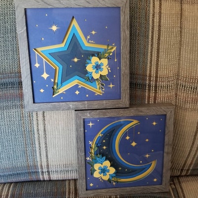 3D Star Shadow Box, Floral Svg, 3D Mandala, Flower Shadow Box, 3D ...