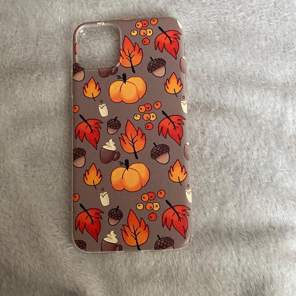 Autumn Phone Case Fall Leaves Cover for iPhone 16 Pro Max, 15 Plus, 14 ...