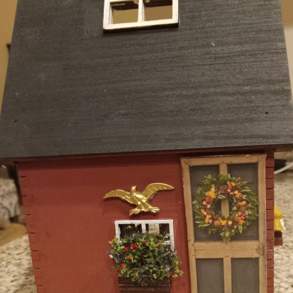 Last Stop Cemetery 1:12 Scale Graveyard PAPER Miniature Sign Spooky ...