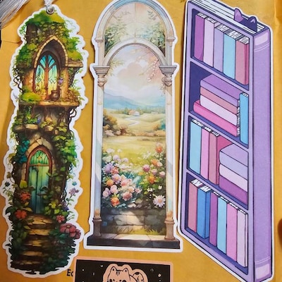 Bookmark Book Tracker, Book Stack, Double Sided, 34 Books to Fill All ...