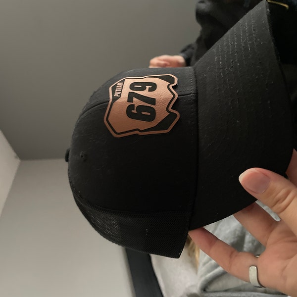 Custom Motocross Hat, Number Plate Leatherette Patch Cap - Etsy