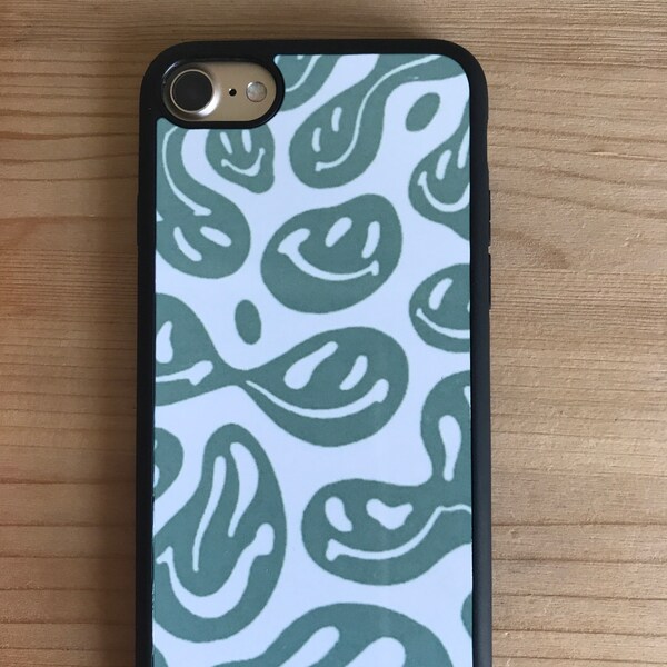 Green Smiley Faces iPhone Case - Etsy